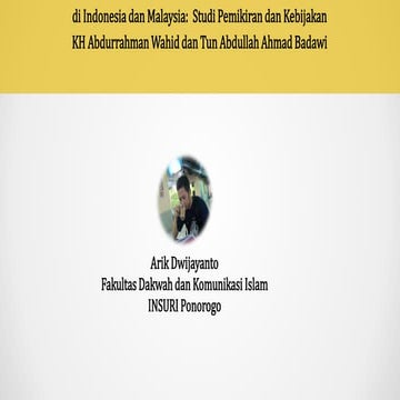 Pemikiran KH Abdurahman Wahid dan Tun Abdullah Badawi.pptx