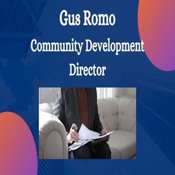 Gus Romo - Community Development Director | PDF