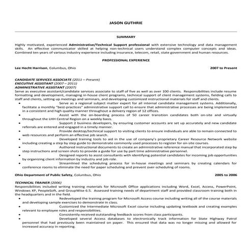 Ron Thomson Resume June2011 | DOC