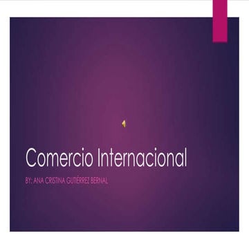 Comercio internacional | PPTX