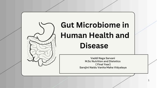 Gut microbiome slideshare | PPTX