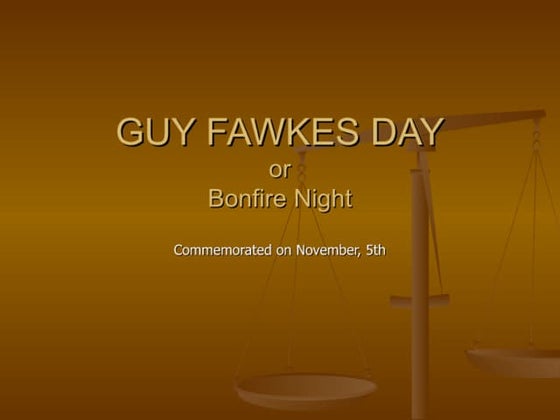Guy fawkes day | PDF