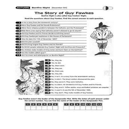 Guy fawkes worksheet | PDF