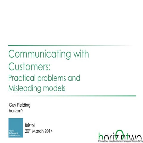 Behavioural Meetup: Guy Fielding | PPTX