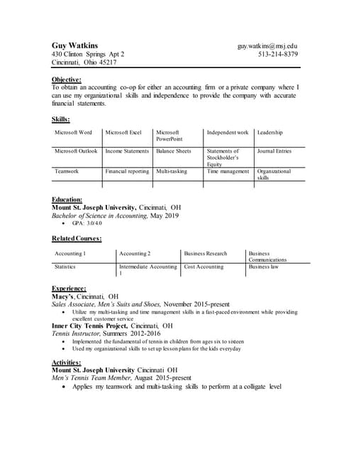 Active Resume | PDF