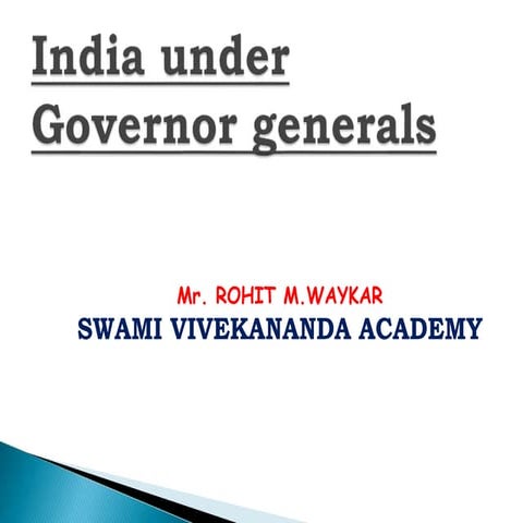 GOVERNOR GENENRALS | PPTX