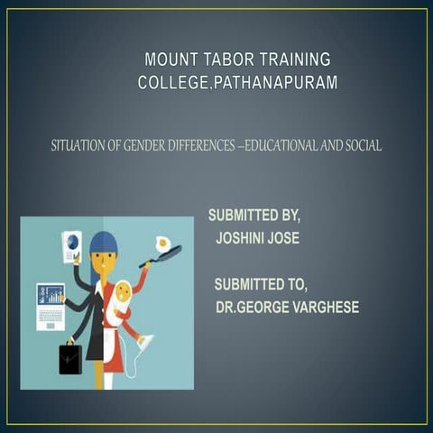 GENDER DIFFERENCES | PPT