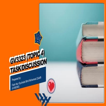 GV3323: TOPIC 4 (QUESTION 1) - A166365 | PPT