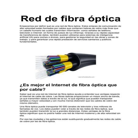Curso instalación y mantenimiento de fibra óptica | PDF