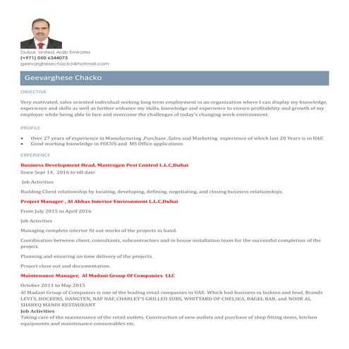 Gvc resume 2018 | PDF