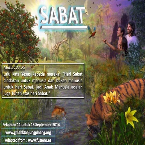 Pelajaran Sekolah SABAT ke-11 Triwulan 3 2014 | PPT