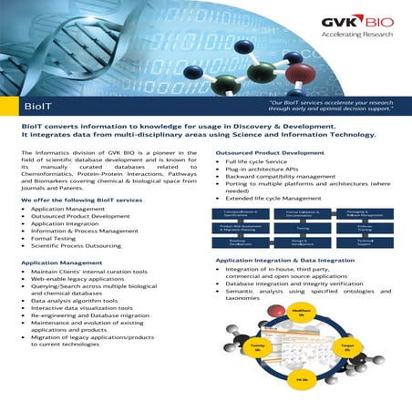 GVK BIO - BioIT Services | PDF | Computer Software and Applications | Computing