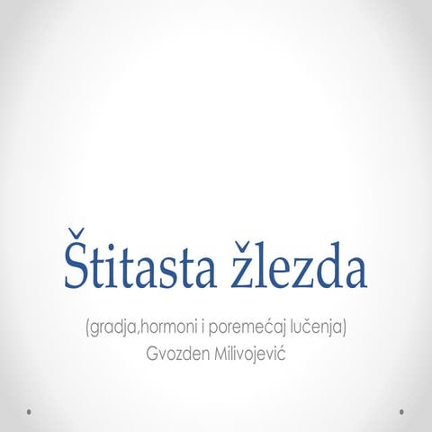 Štitasta zlezda | PPTX