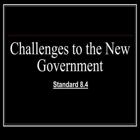 Whiskey Rebellion Challenges to the New Government | PPT