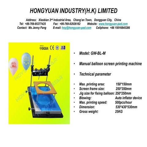 manual latex balloon screen printing machine | PDF | Technology & Computing