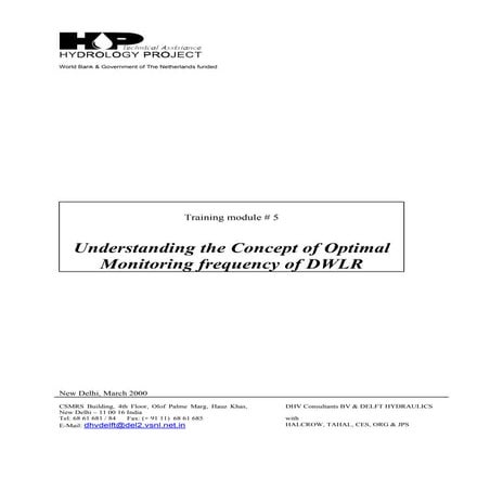 Gw05 understanding the concept of optimal monitoring frequency of dwlr ...