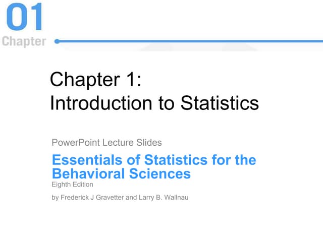 Psychological Statistics Chapter 1 | PPTX