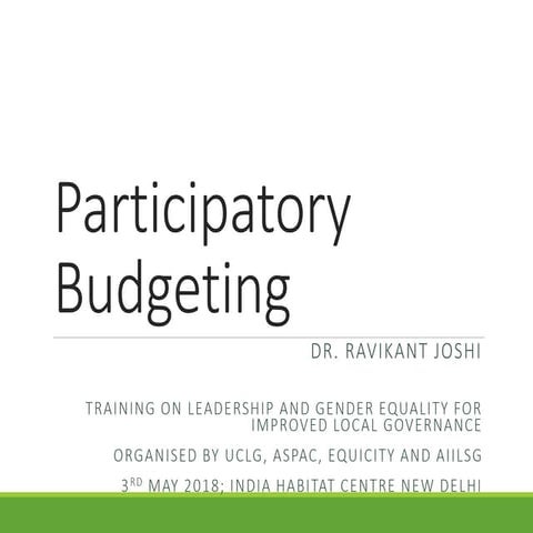 01. participatory budgeting | PPTX