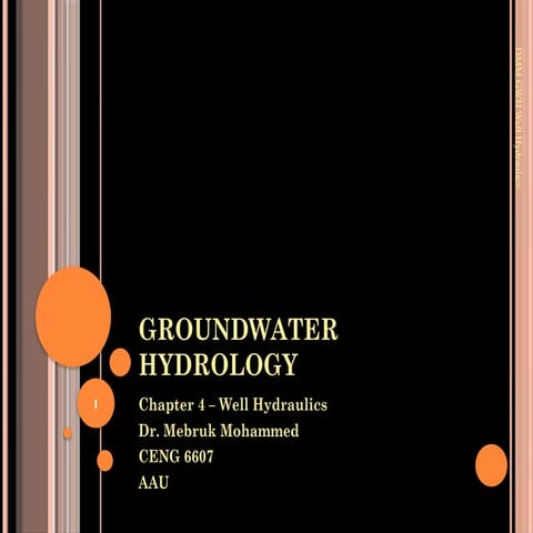 application and importance of Ground water hydrology GWHCH4P2.pptx