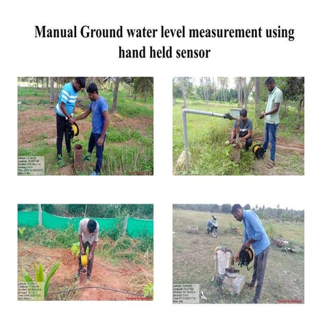 Manual ground water level instrument used for ground water level ...