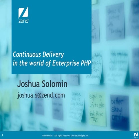 Continuous Delivery in the World of Enterprise PHP | PDF