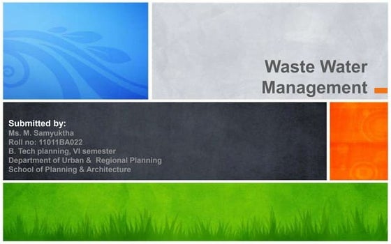 waste water treatment ppt | PPT