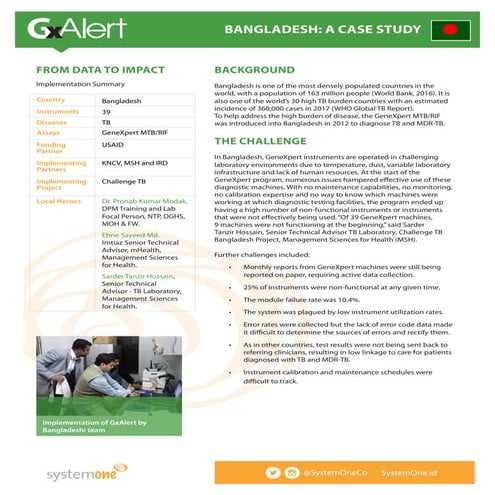 Gx alert casestudy bangladesh_062618 | PDF