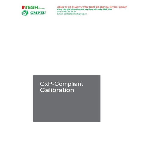 GxP - Compliant Calibration | DOCX