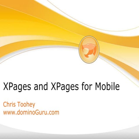 Ibm Lotus Notes Domino Xpages And Xpages For Mobile Ppt