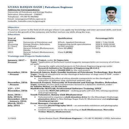 Gyana Ranjan Dash CV | PDF