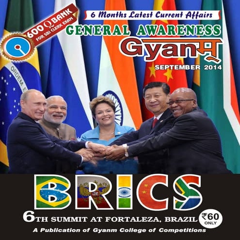 GYANM GENERAL AWARENESS ISSUE SEPTEMBER 2014 | PDF