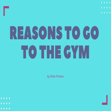 Why Should you join Gym ? | PDF