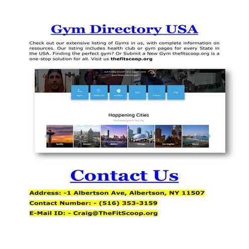 Gym directory usa | PDF