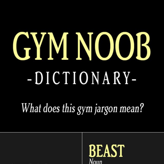 Gym noob dictionary | PDF