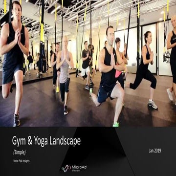 Gym & Yoga landscape | PPTX
