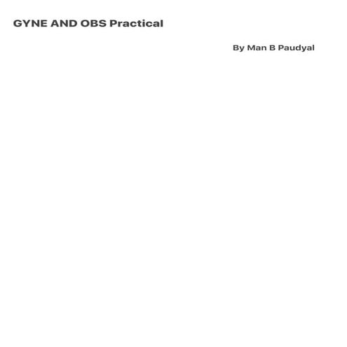 Gynecological and obstetrics Instruments | PDF