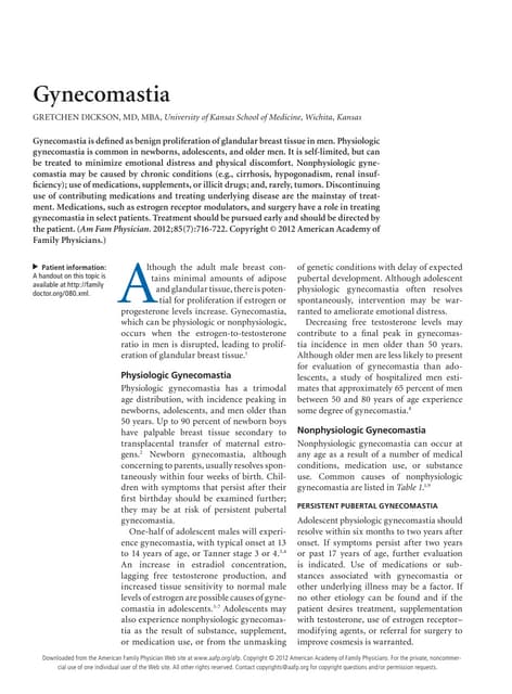 Gynecomastia | PPT