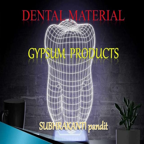 Gypsum products | PPTX