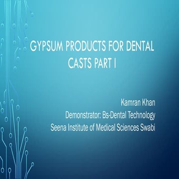 All Gypsum Products for Dental Casts.pptx
