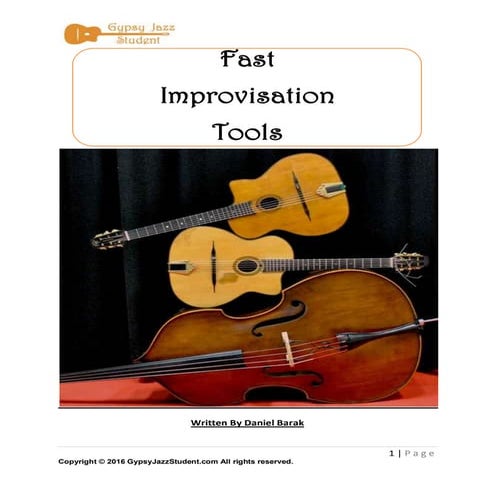 Gypsy jazz-student-lesson-fast-improvisation-tools | PDF