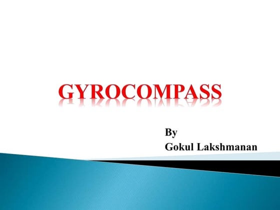 Lesson 10 Gyro And Magnetic Compass | PPT