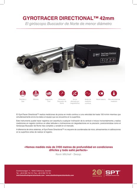 medición de trayectoria Core retriever GyroMaster | PDF