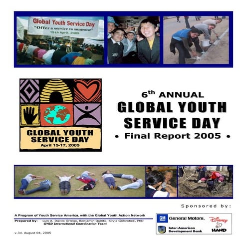 GLOBAL YOUTH SERVICE DAY 2005 | PDF