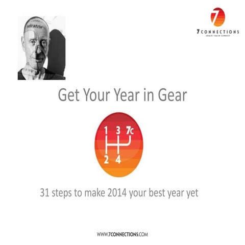 Get Your Year In Gear 2014 | PPTX | Business | Business and Finance