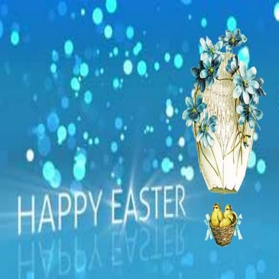 Gzhel ceramics easter eggs. Happy Easter! | PPTX