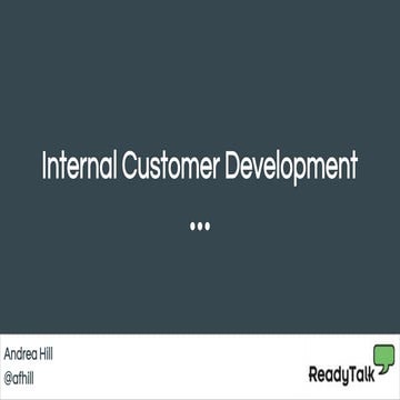 Internal Customer Development | PPTX