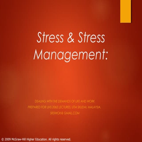 stress management | PPT