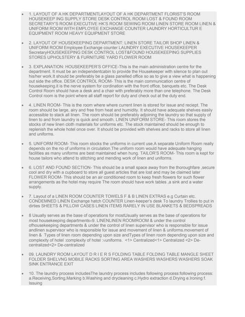 Inventory of linen | PPT