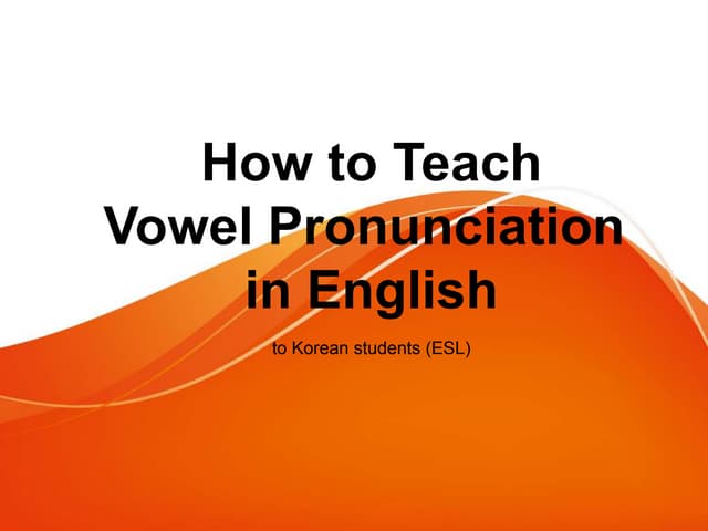 Teaching Pronunciation. In a course in English Language Teaching P. Ur | PPTX