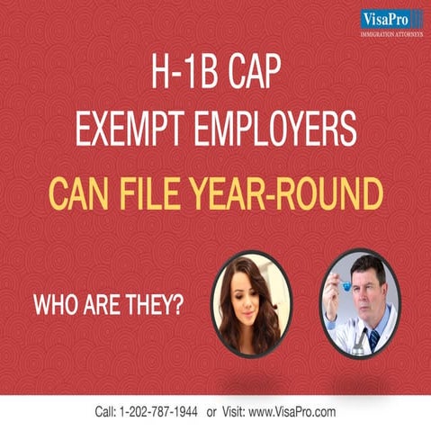 H-1B Cap Exempt Employers: Who Are They? | PDF